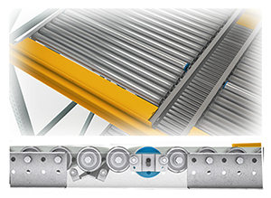 Full & Split Roller Pallet Flow Rack System | Pallet Flow Conveyor